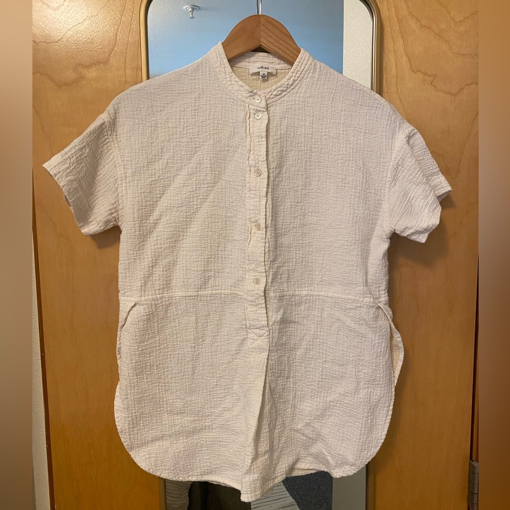 Wilfred Side Slit Blouse - Gem